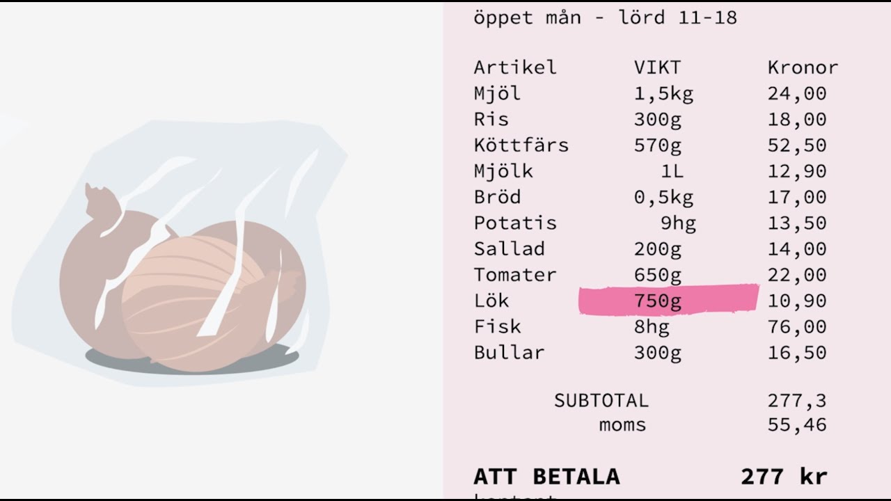 Problemlösning - Kilogram, hektogram, dekagram och gram - Åk 4-6 - YouTube