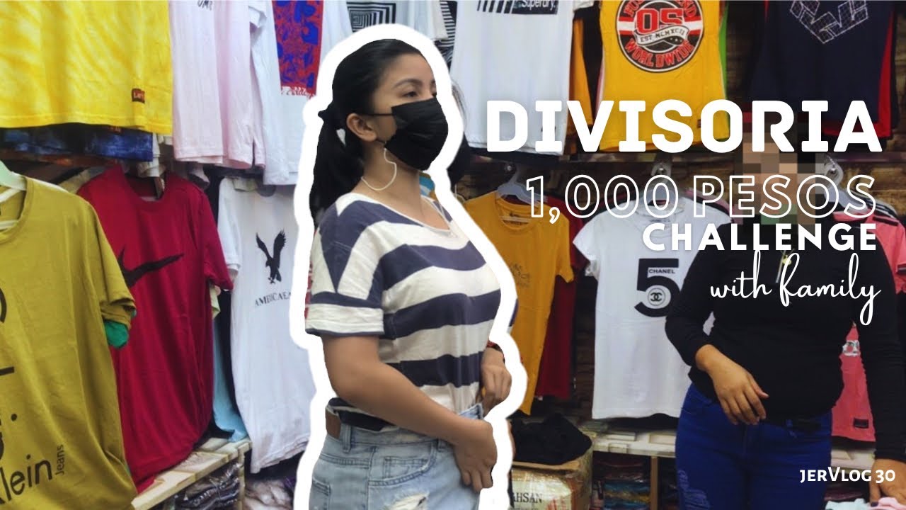 DIVISORIA 1,000 pesos CHALLENGE | with family - YouTube