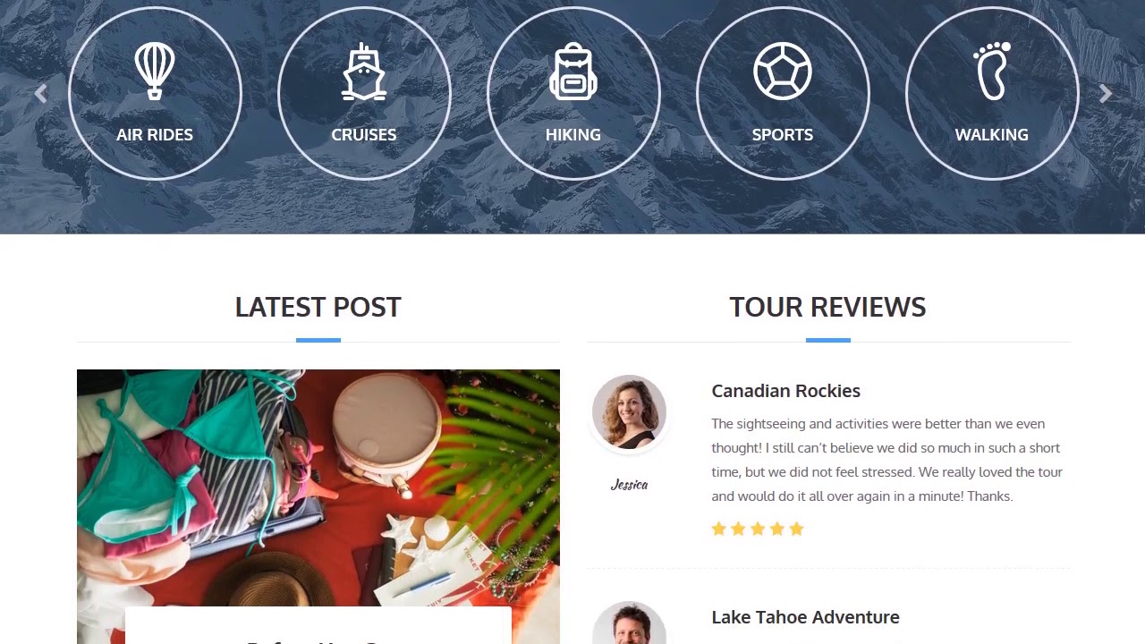 Adventure Tours - WordPress Tour/Travel Theme - YouTube