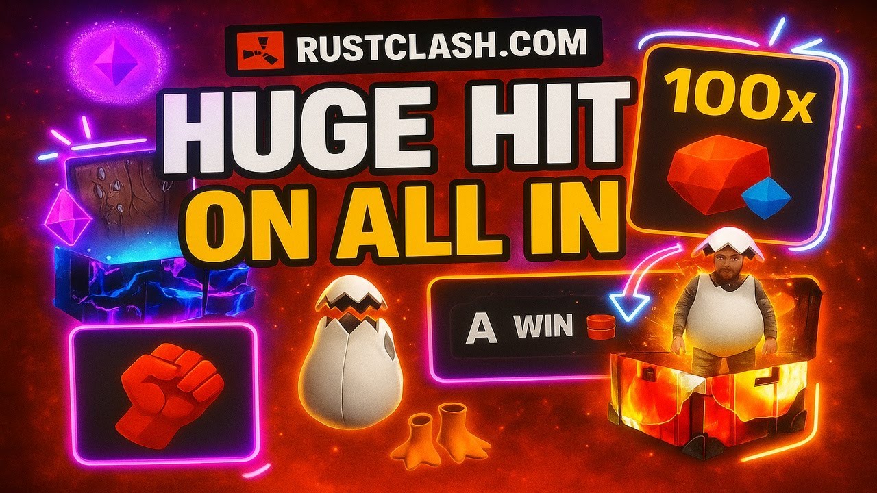 HUGE $2500 HIT ON ALL IN - RUSTCLASH.COM - YouTube