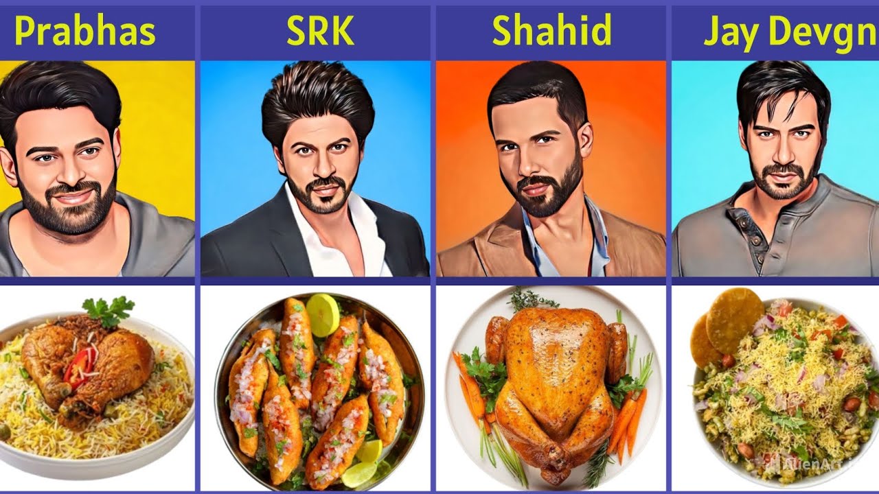 Popular Indian Actors And Their Favorite Food Choices - YouTube