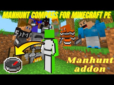Manhunt addon for Minecraft Pocket edition | Manhunt compass for Minecraft Pocket edition - YouTube