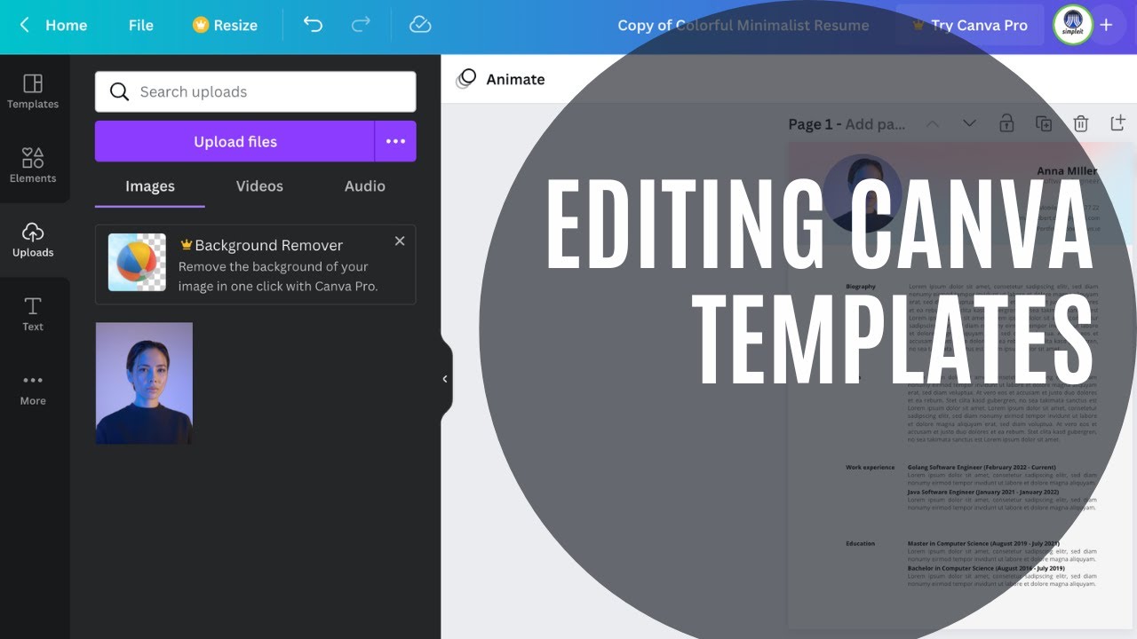 How to edit Canva templates - YouTube