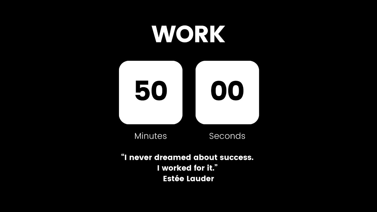 50 Minutes Session | Black Background | Deep White Noise - YouTube