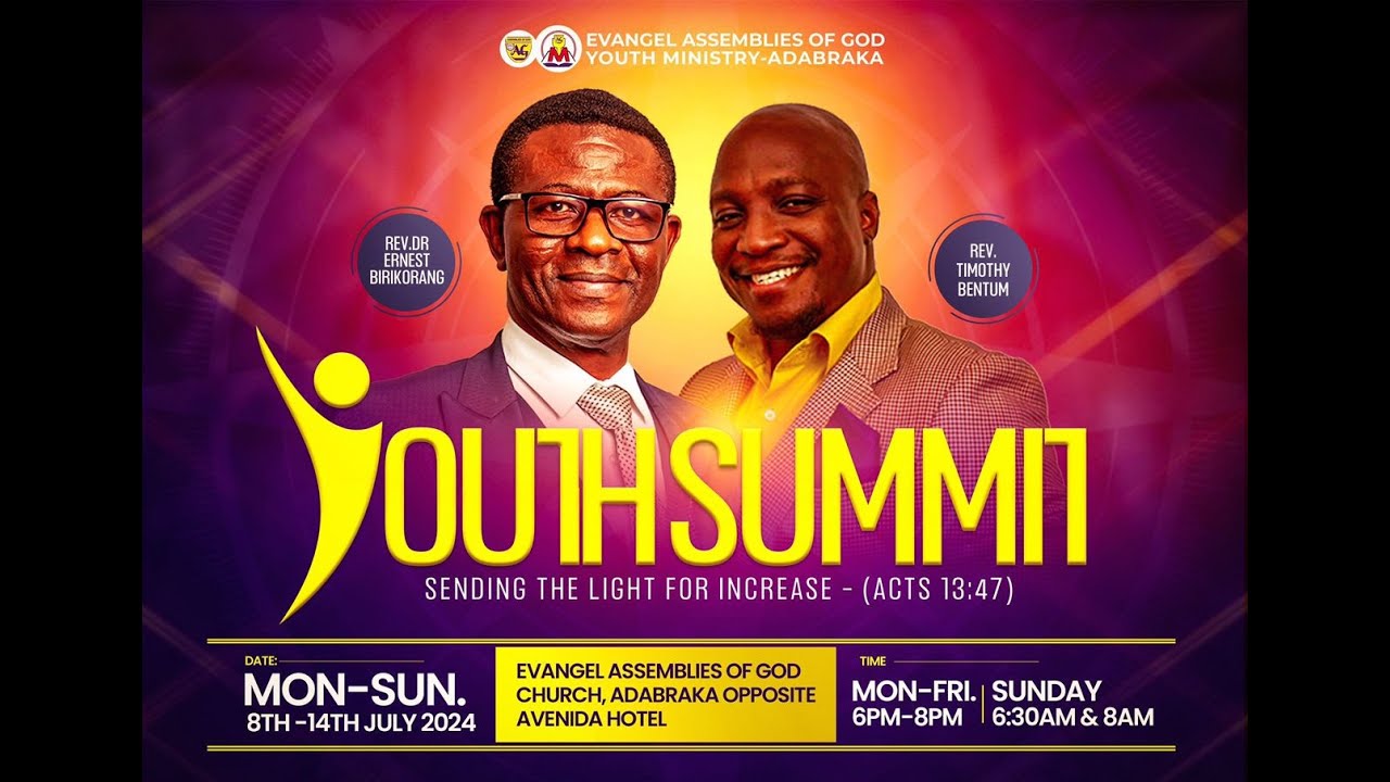 YOUTH SUMMIT : Sending The Light For Increase With Rev Timothy Bentum ...