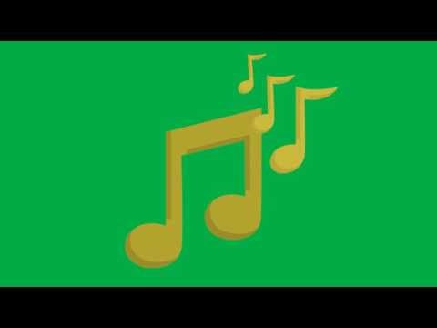 Animated Music Note Green Screen - YouTube