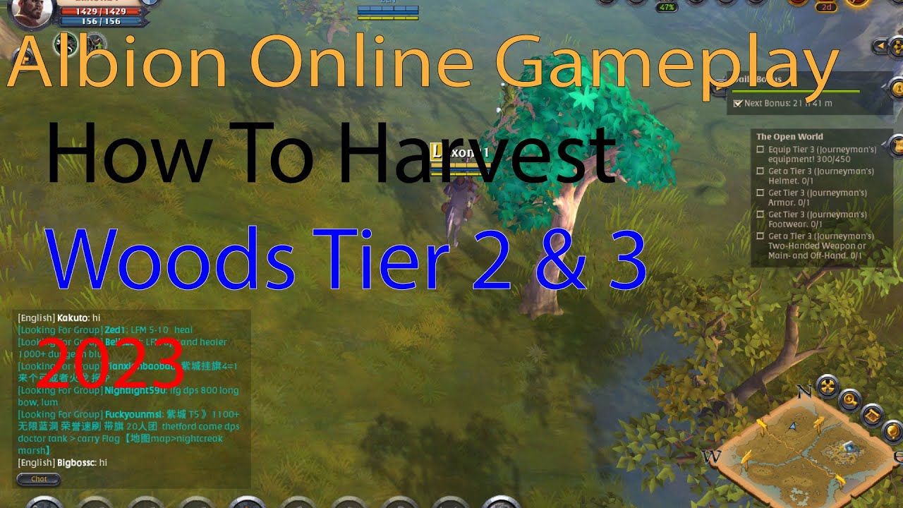 Albion Online Gameplay How to Harvest Woods Tier 2 & 3 - YouTube