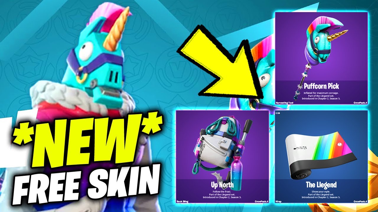 *NEW* Fortnite Crew FREE Skin Showcase - LLambro, LLegend Wrap ...