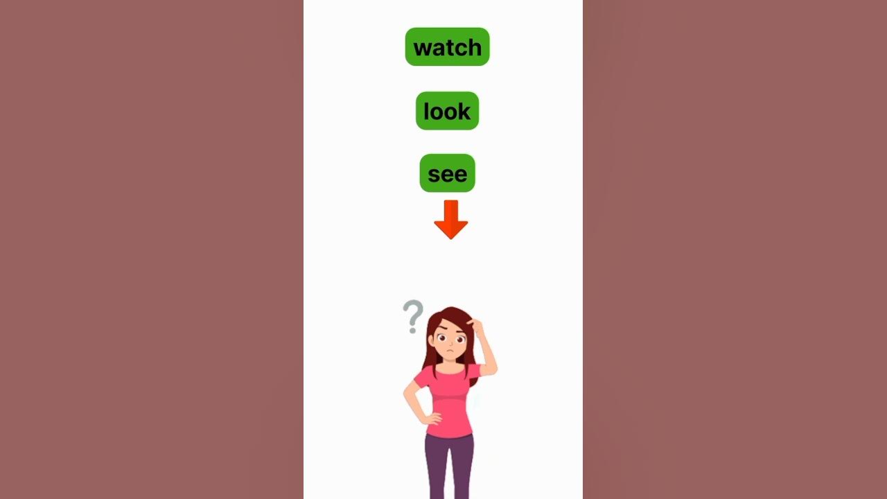 Difference Between See Look And Watch Meaning Of See Look And Watch difference-between-see-look-and-watch-meaning-of-see-look-and-watch