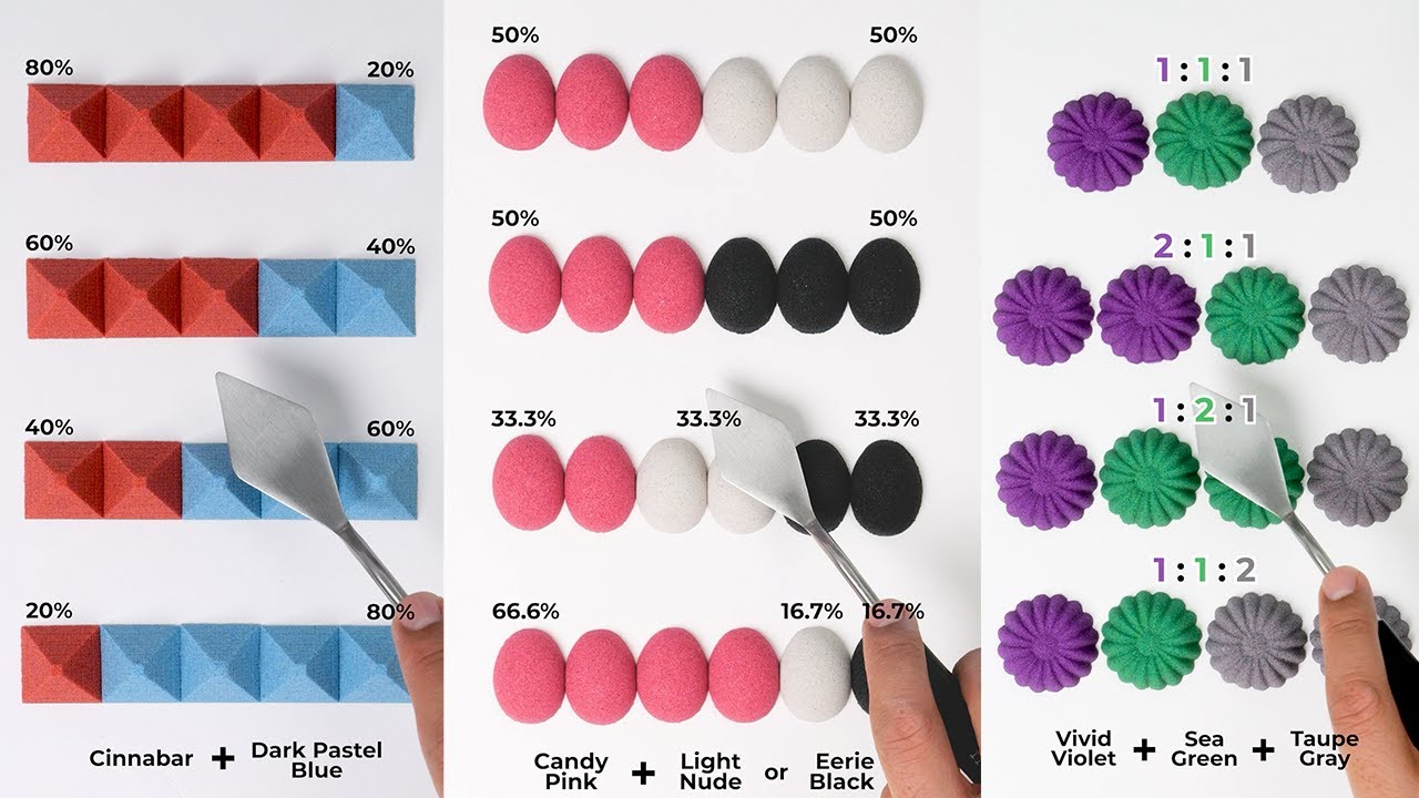 Color Mixing: Satisfying Color Sand ASMR + Learn Color Mixing & Color ...