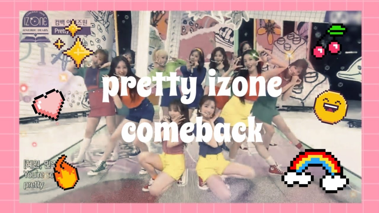 PRETTY (izone) Aesthetic edit using 8-bit pixels - YouTube