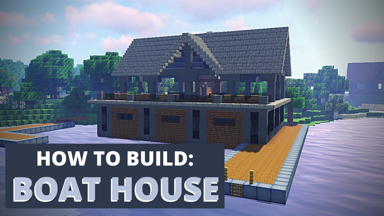 How To Build A Boat House In Minecraft!! | Minecraft Tutorial - YouTube