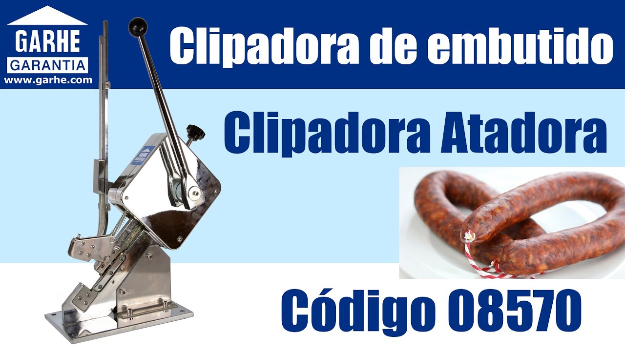 Clipadora manual para embutidos - chorizos - YouTube