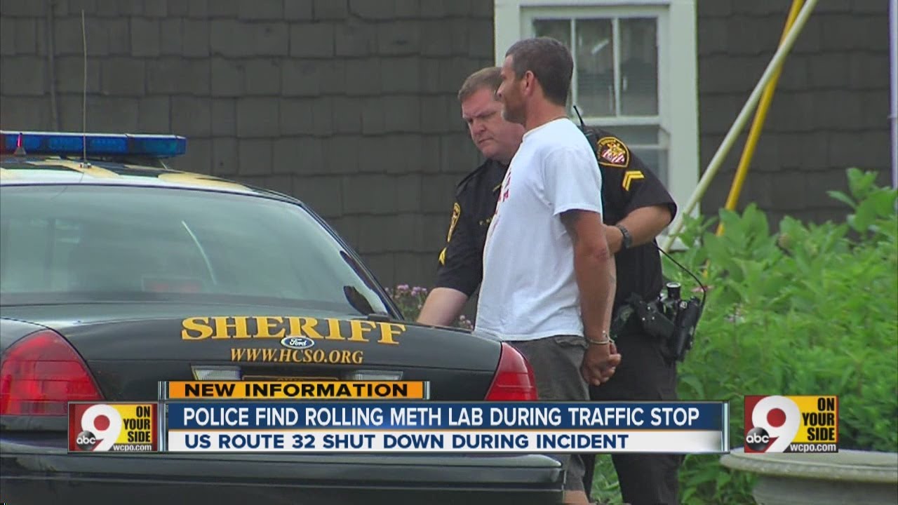 Police find rolling meth lab - YouTube