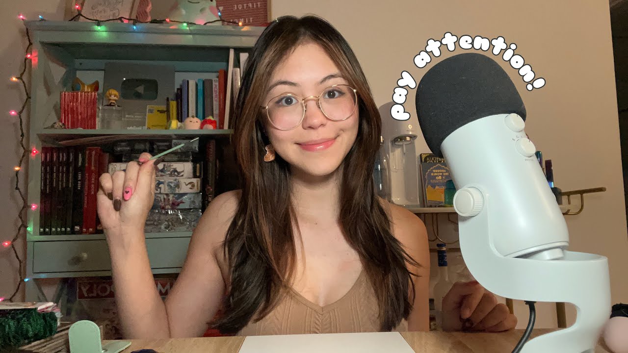 ASMR Pay Attention to Me and Focus Tingle Tests - YouTube