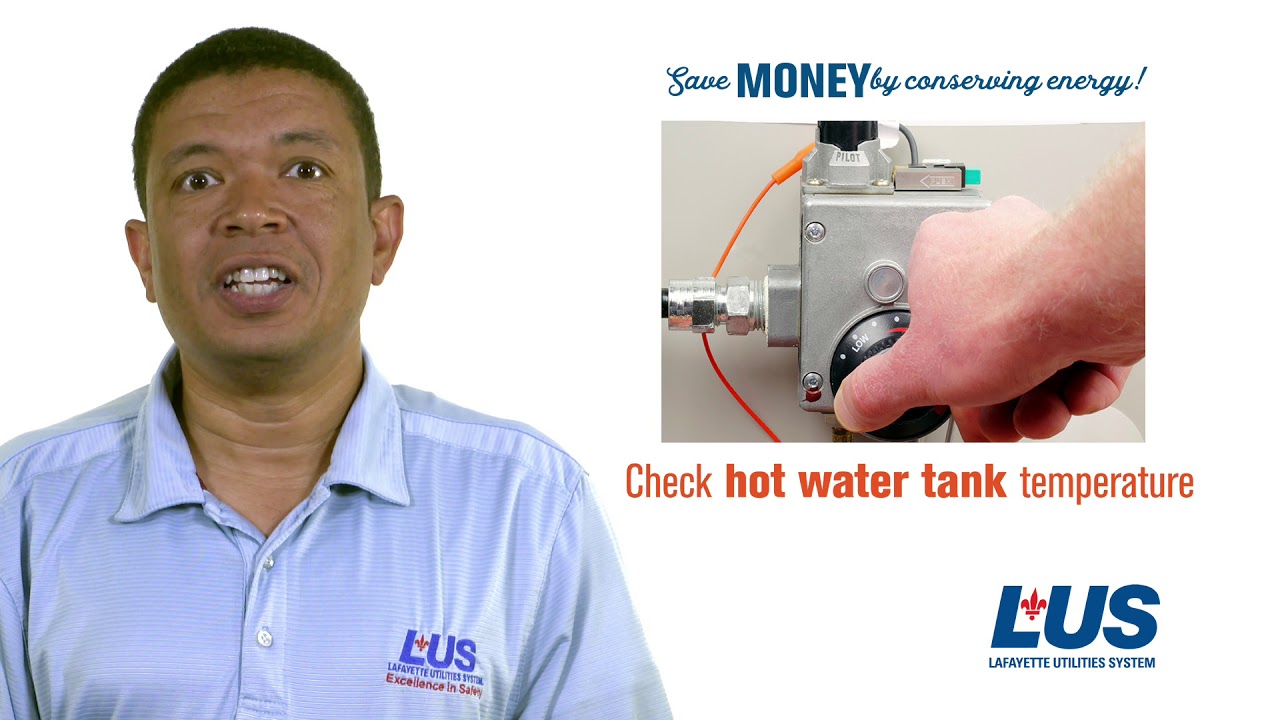 Tips to Conserve - Hot Water Temp - YouTube