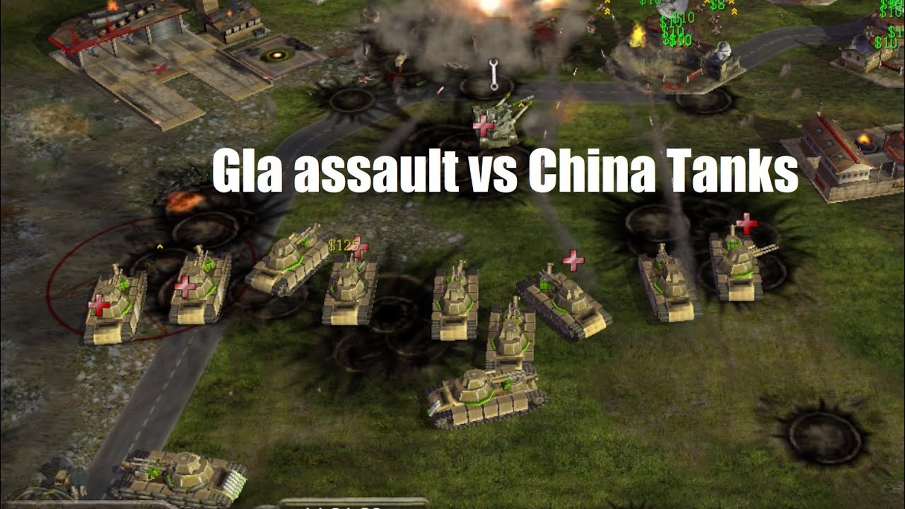 gla assault vs china tanks command & conquer-contra 006-general zero ...