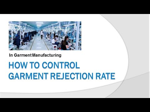 HOW TO CONTROL GARMENT REJECTION RATE - YouTube