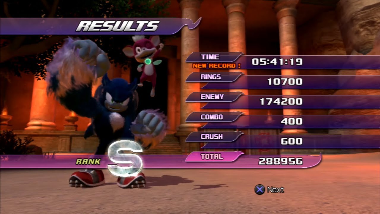 Sonic Unleashed (PS3): Shamar Night (Arid Sands Act 2 DLC) [S rank ...