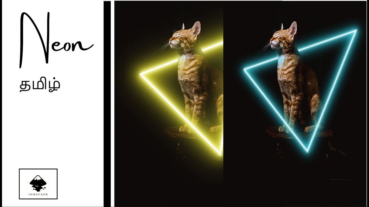 Neon Glowing Effect - Inkscape Tutorial [ Tamil ] - YouTube