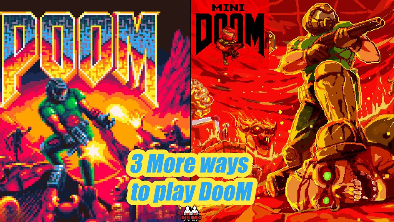 3 more ways to play DooM! (Poom, Mini Doom 1, Mini Doom 2) - YouTube