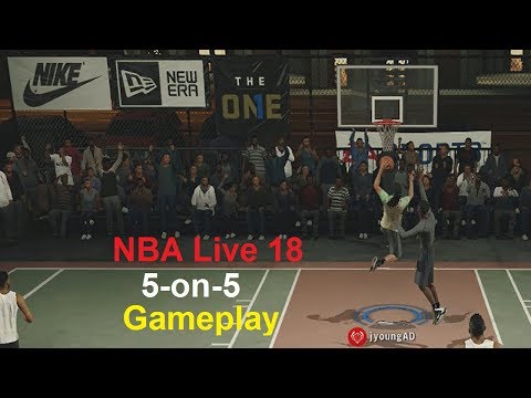 NBA Live 18 Gameplay Rucker Park 5 vs. 5 Live Run Online Multiplayer