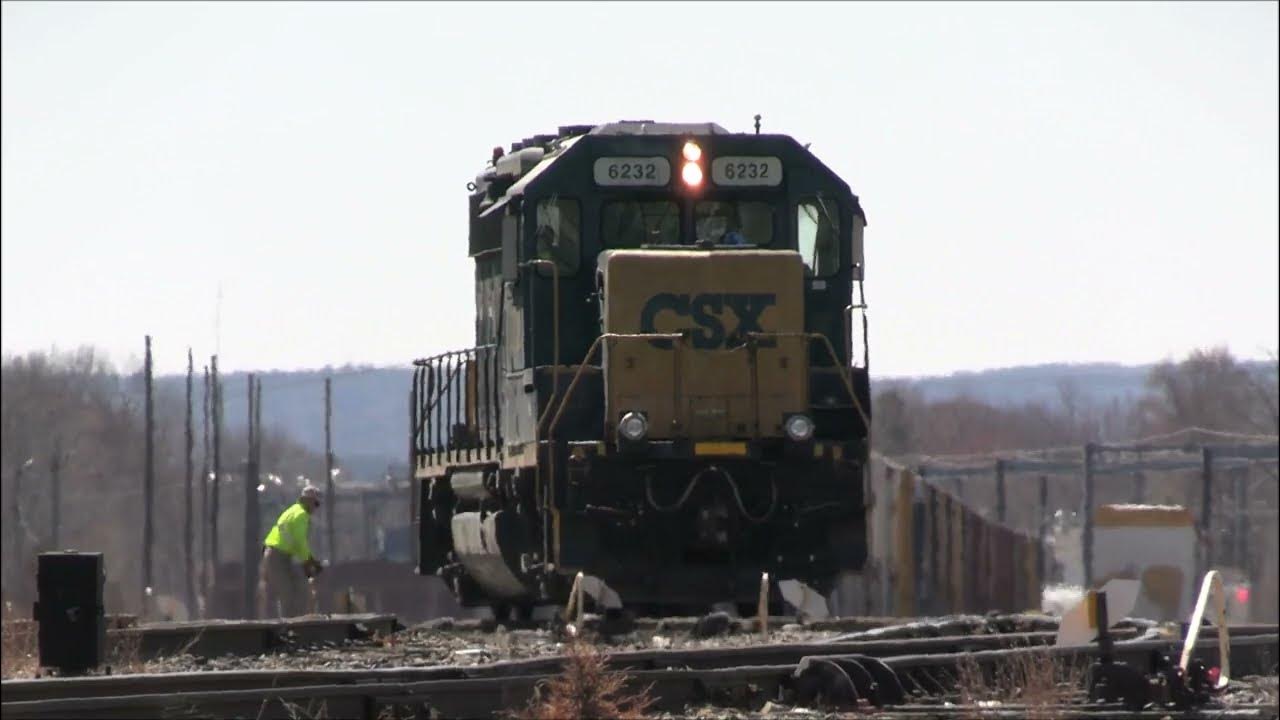 CSX, Amtrak, & MBTA train action in Readville, MA - 3/2023 - YouTube