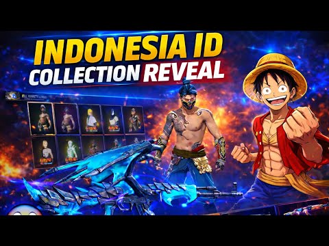 LUFFY GAMING Indonesia server ke id ka collection reveal 😱😱😱#freefire #ffindonesia #luffygaming 