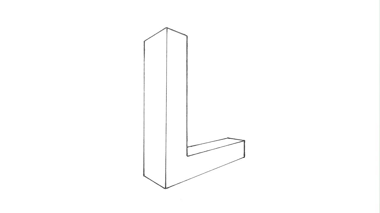 How To Draw Letter L - YouTube