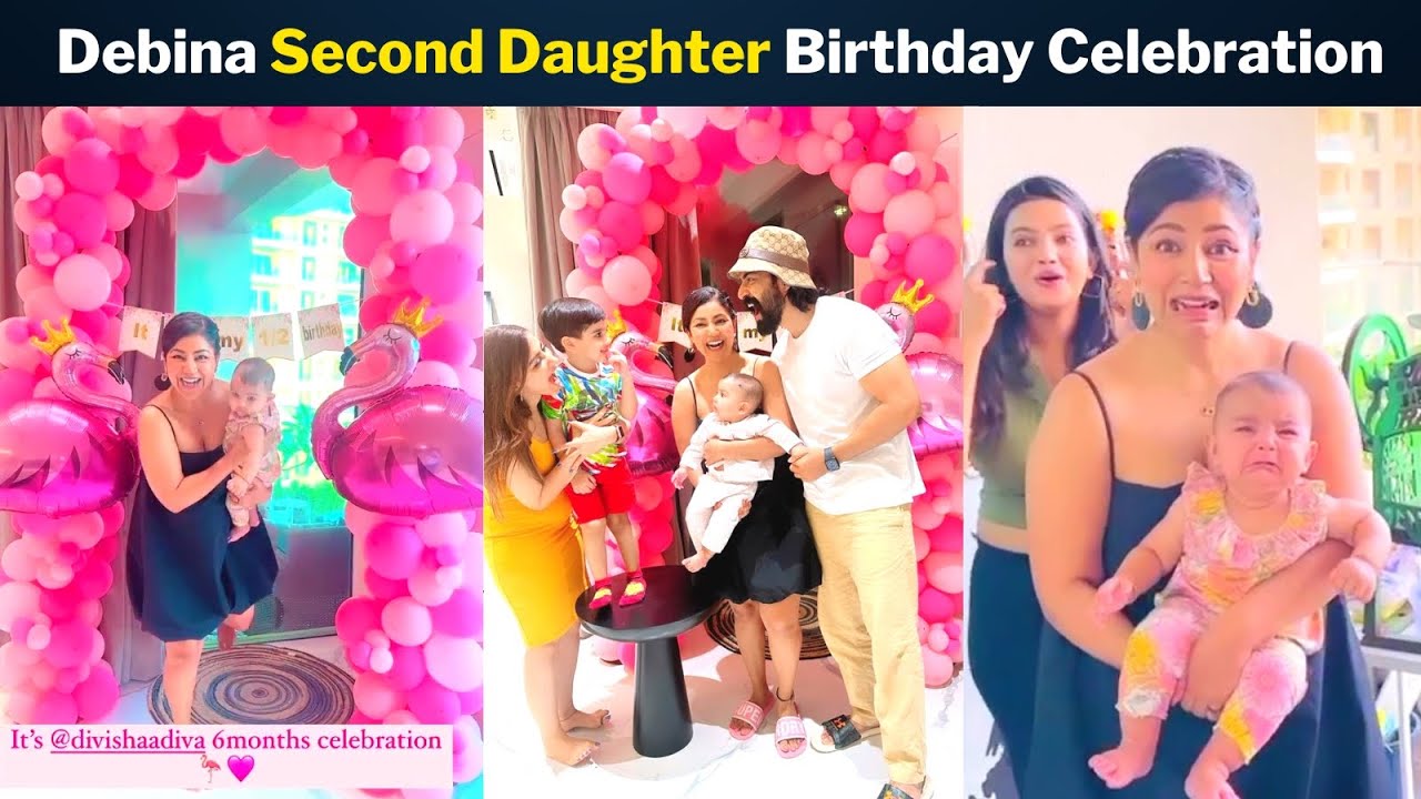 Debina Bonnerjee Celebrates Second Daughter Divisha Half Year Birthday ...