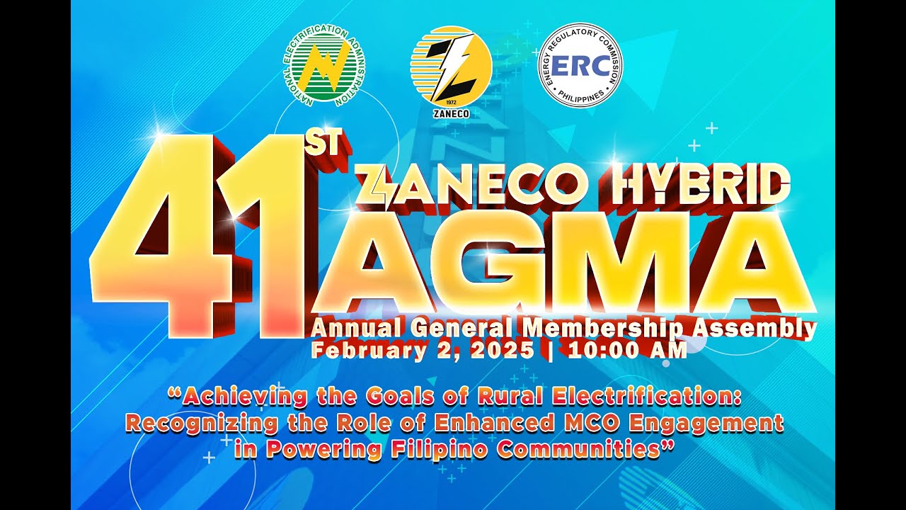 ZANECO 41st Hybrid Annual General Membership Assembly (AGMA) 2024 - YouTube