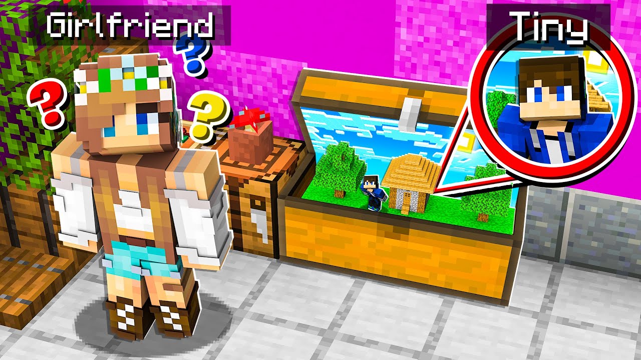 I Built a TINY SECRET BASE in My GIRLFRIEND’S HOUSE in Minecraft! - YouTube