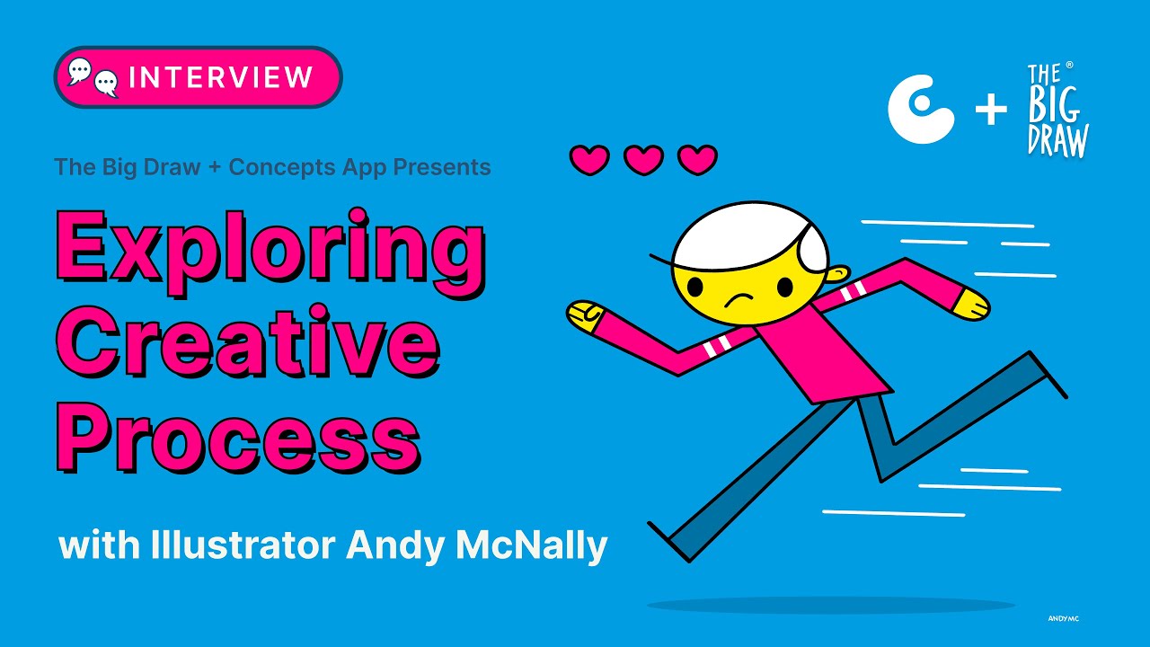 The Big Draw in Conversation with illustrator Andy McNally and Concepts App - YouTube