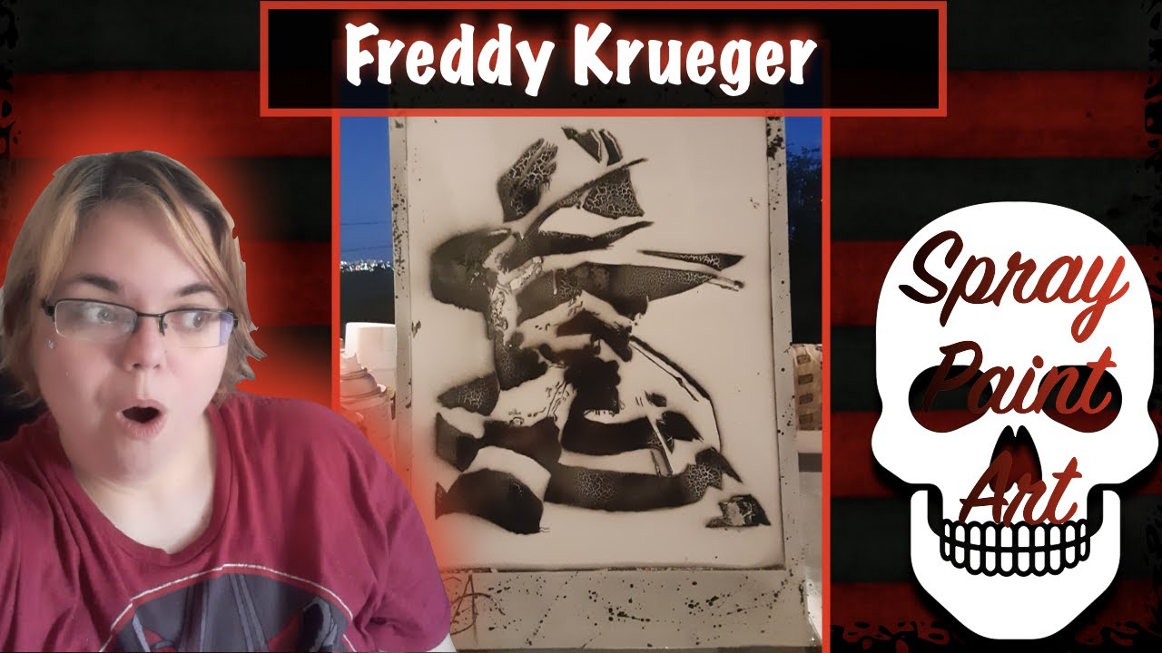 Spray Paint Art Techniques | Freddy Krueger Nightmare on Elm Street ...