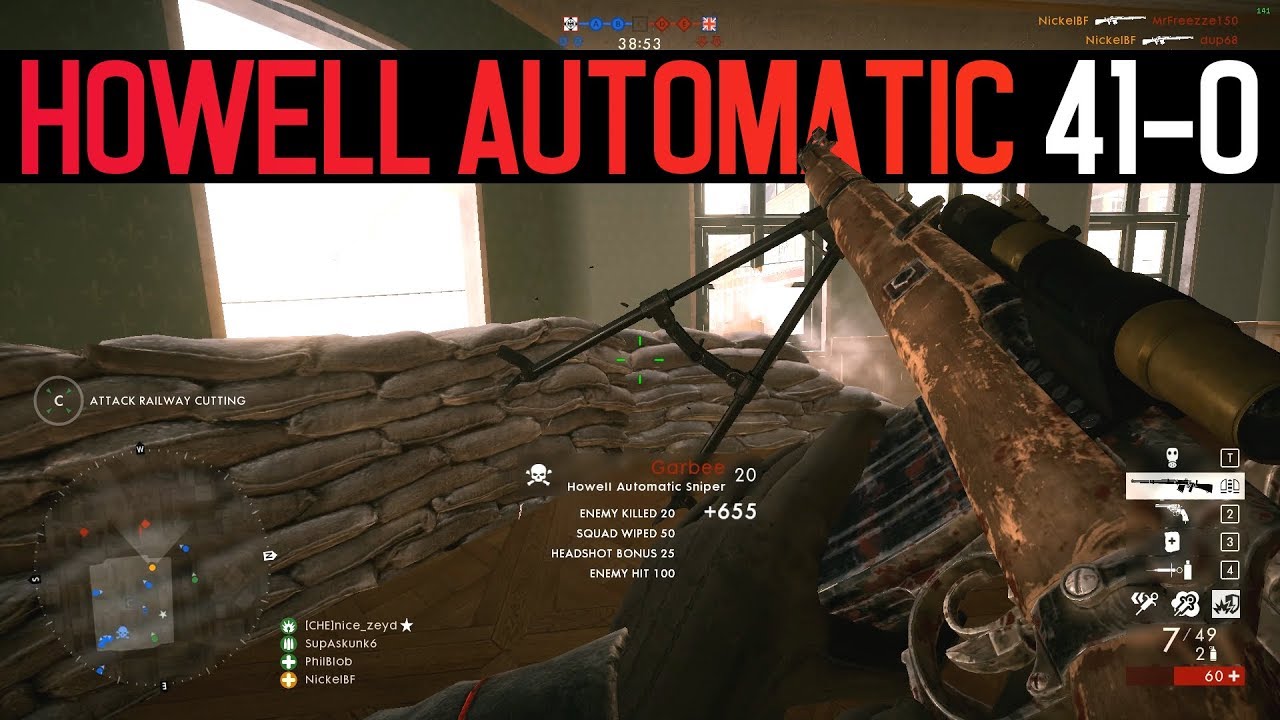 Howell Automatic (41-0) - Battlefield 1 - YouTube