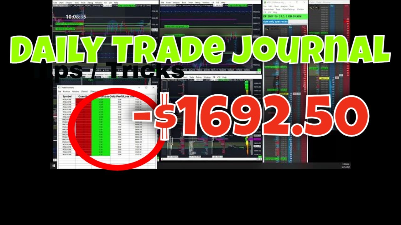 -$1692.50 day trading 20 apex eval accts plus pa accounts summary 6 25 ...