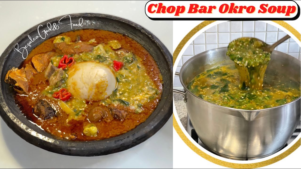 How to make Ghana 🇬🇭 Chop Bar Okro Soup||Easiest but Most Delicious ...
