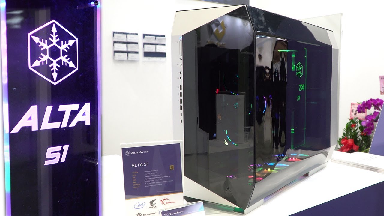 A MASSIVE TEMPERED GLASS CASE!!! - Silverstone Alta S1 Computex 2019 ...