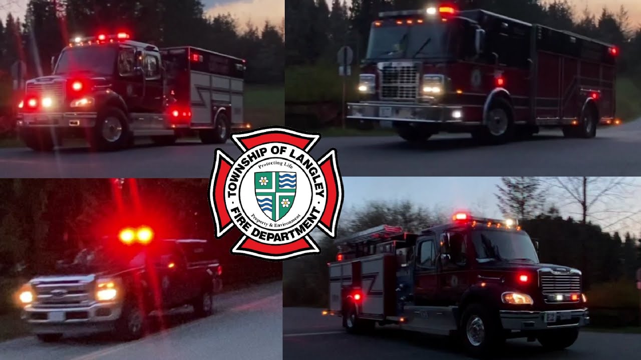 Township Of Langley Fire Tanker Shuttles Response - YouTube