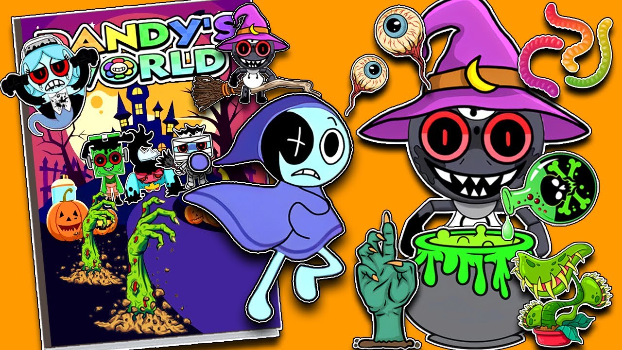 Making DANDY'S WORLD HALLOWEEN Game Book (Dandy's World Squishy) DIY ...