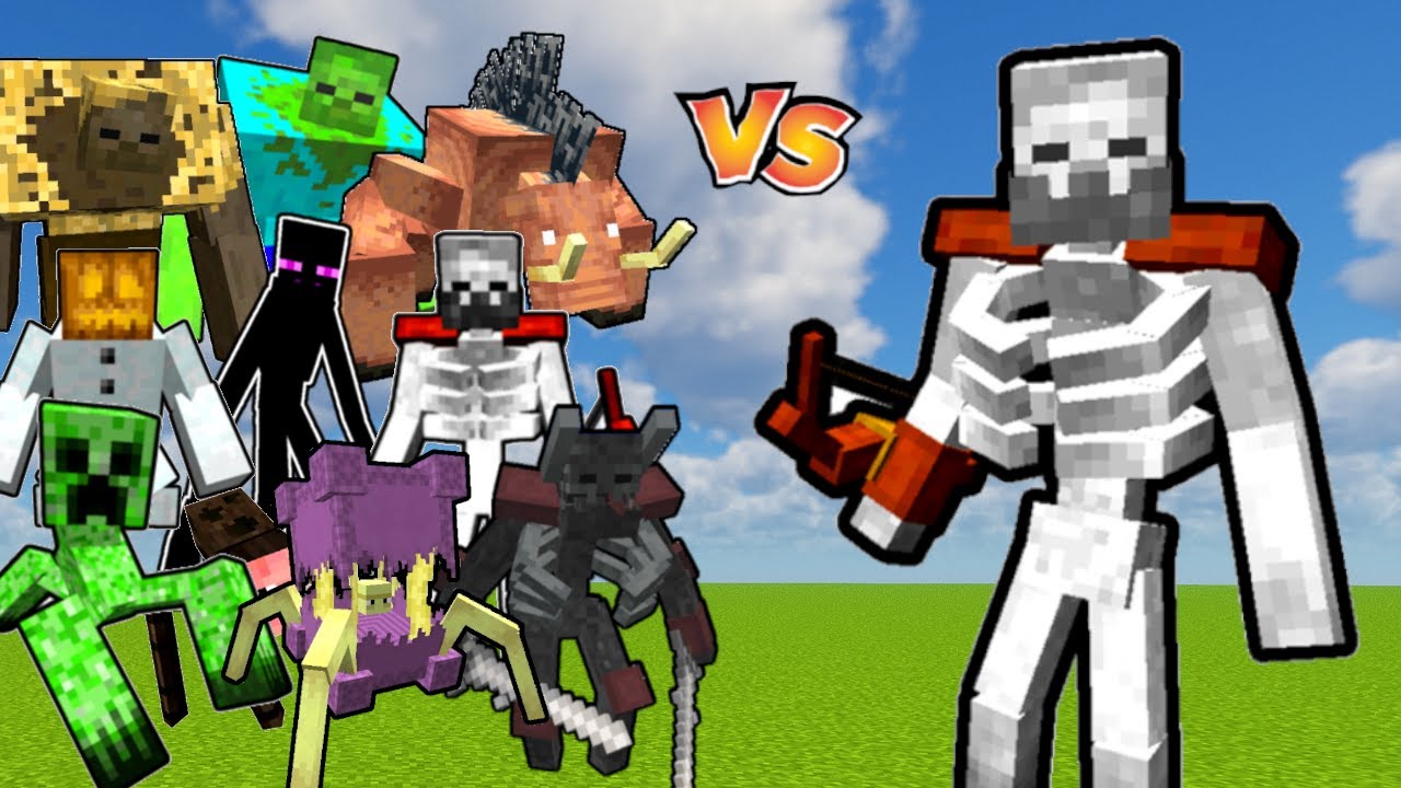 MUTANT SKELETON Vs Mutant Monsters - YouTube