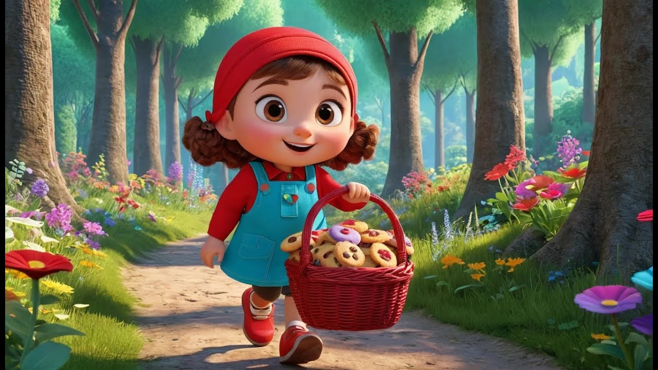 Little Red Riding Hood Rhyme Song | Popular Nursery Rhyme | Educational ...