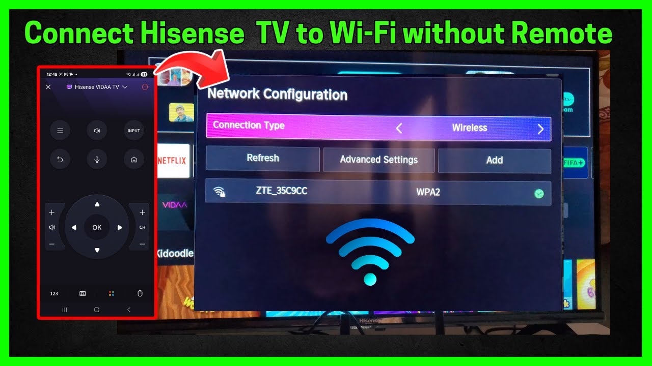 How to connect Hisense TV to Wi-Fi without remote (Full Guide) - YouTube