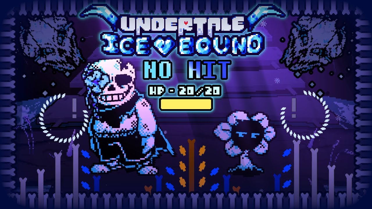 [NO HIT] UnderTale: IceBound Sans & Flowey Fight (old ver) - YouTube