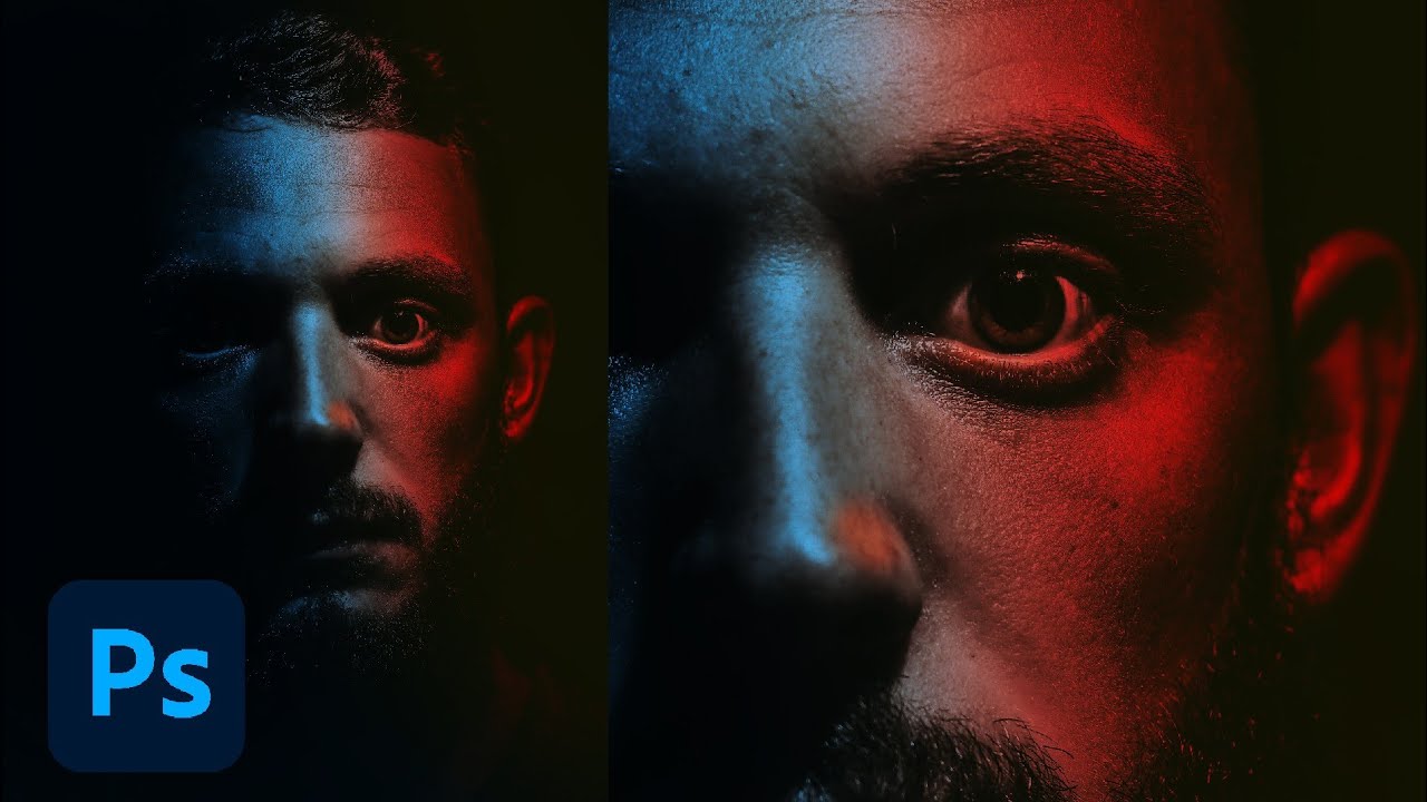 Dual Lighting Effect in Photoshop - Photoshop tutorial (Easy) - YouTube