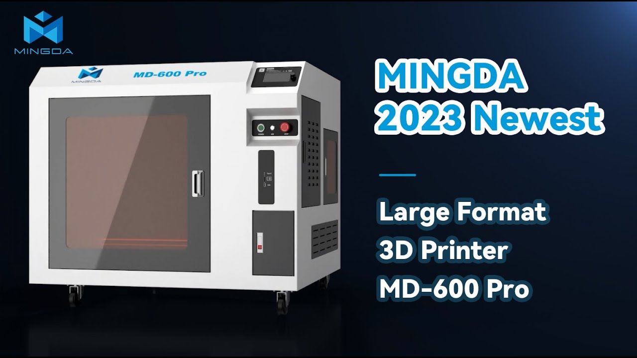 MINGDA 2023 New Large 3D Printer MD-600 Pro Support 350degree High Temperature 3D Printing - YouTube