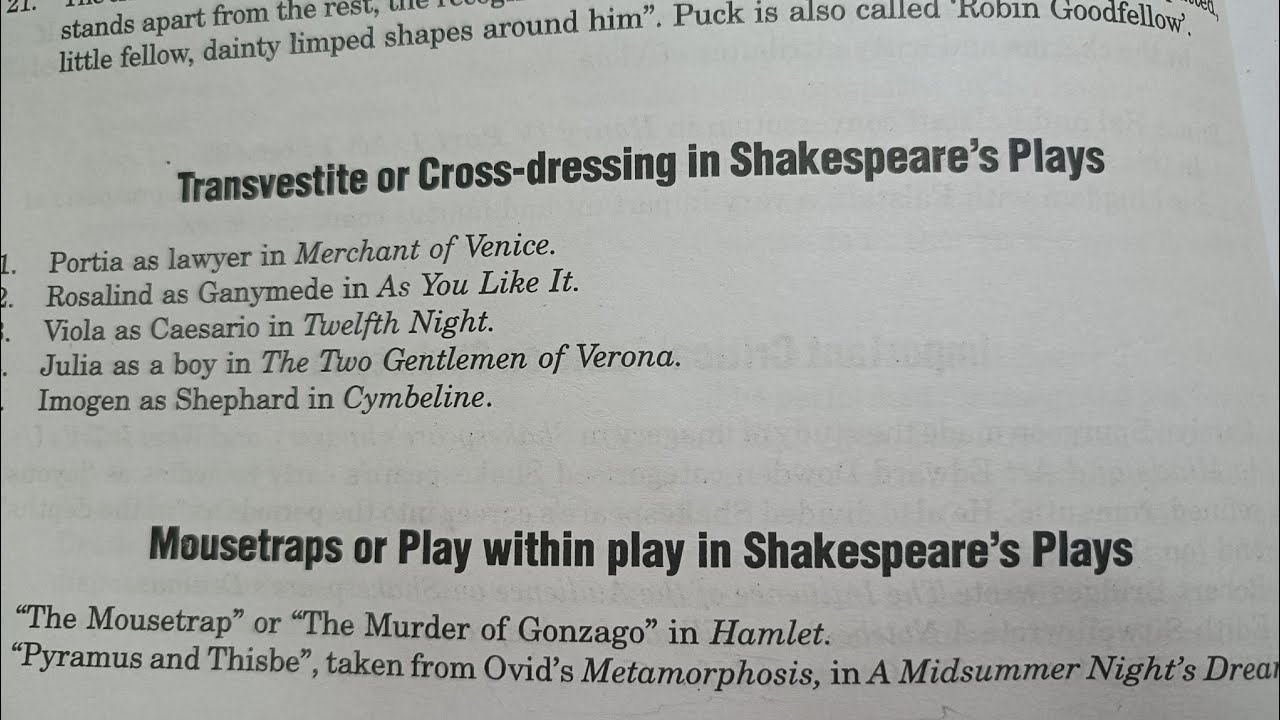 mousetrap or Play within play william shakespeare - YouTube