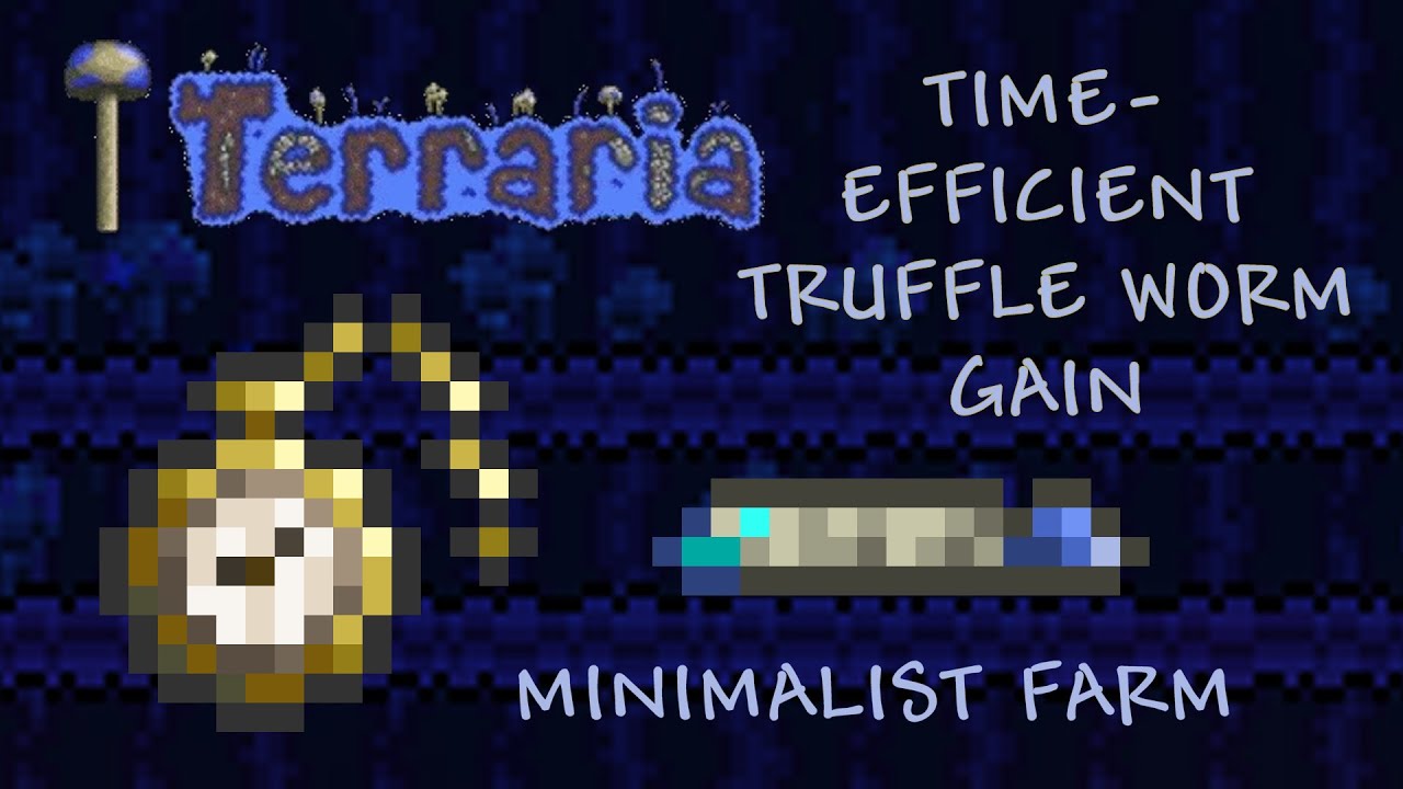 Terraria - Time-Efficient Truffle Worm Gain - YouTube