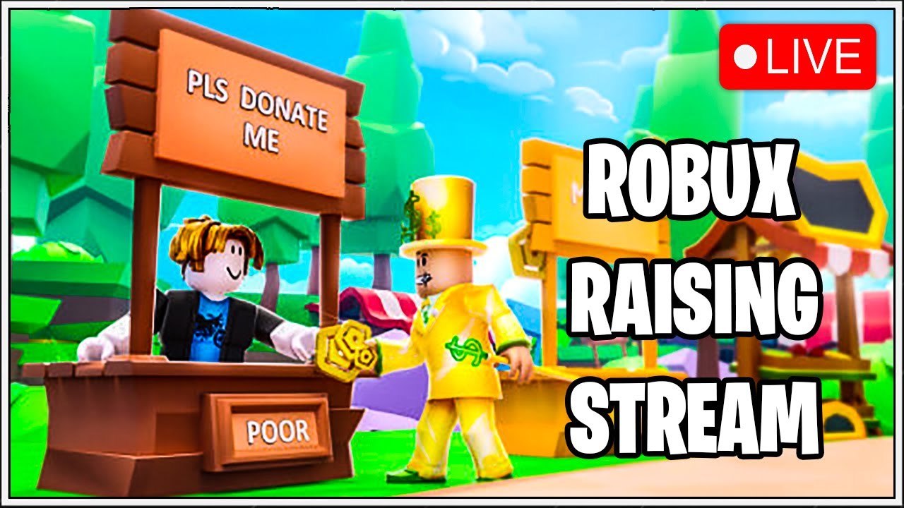 🔴Giving Robux Live To My Subscribers 🤑 | Pls Donate Roblox Live - YouTube