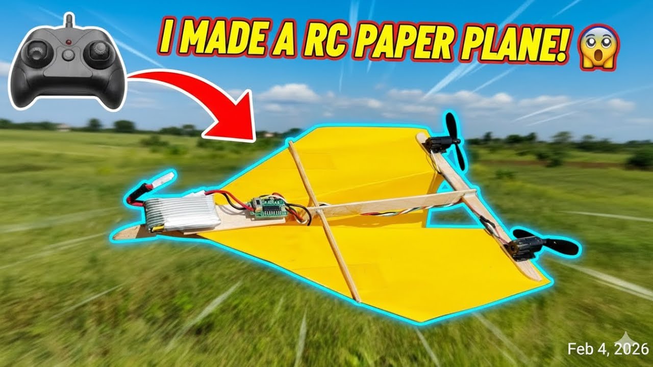 How To Make RC Paper Plane | Super Stable And Durable | Full Build ...